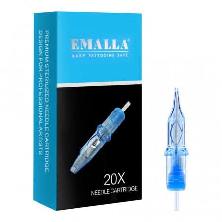 Emalla Round Liner Long Taper Nadeln 20 Stk | Tattoo Module – AS Tattoo ...